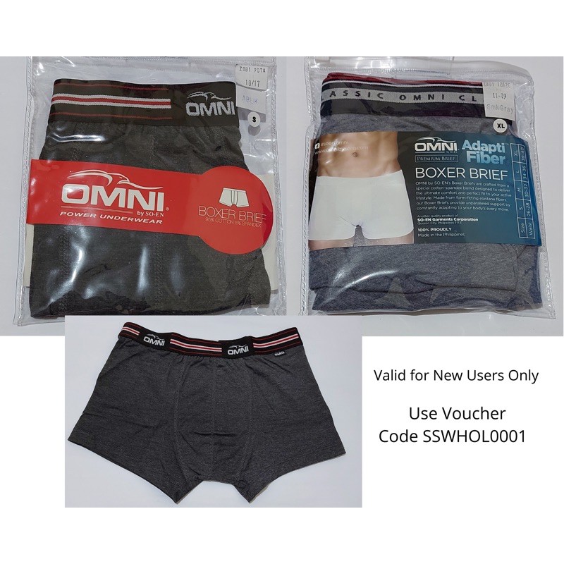 Omni Boxer Brief by Soen Size Small to 2XL | Shopee Philippines