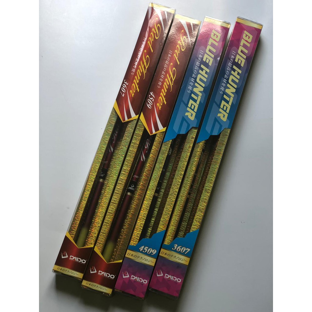 Daido Red Hunter 360 450 Carbon Kevlar Rigid Fishing Rod | Shopee ...