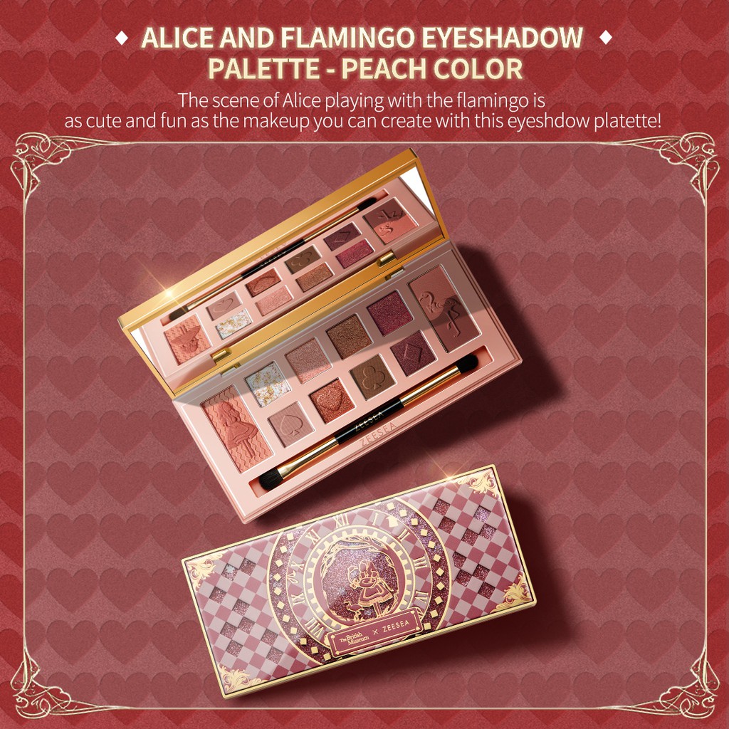 ZEESEA British Museum Alice In Wonderland Dream Quicksand 12 Color Eyeshadow Palette Matte Pearl ...