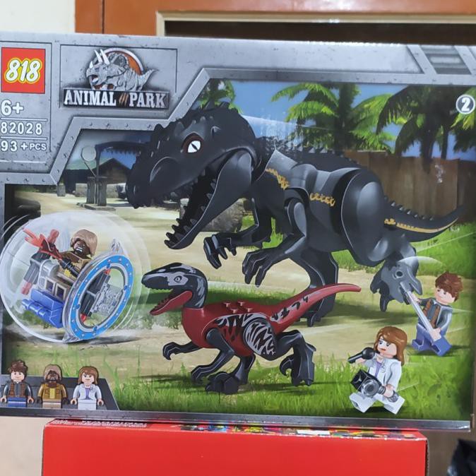 Lego JURASSIC WORLD Dinosaur DINO T-REX INDOMINUS REX (Code 001 ...