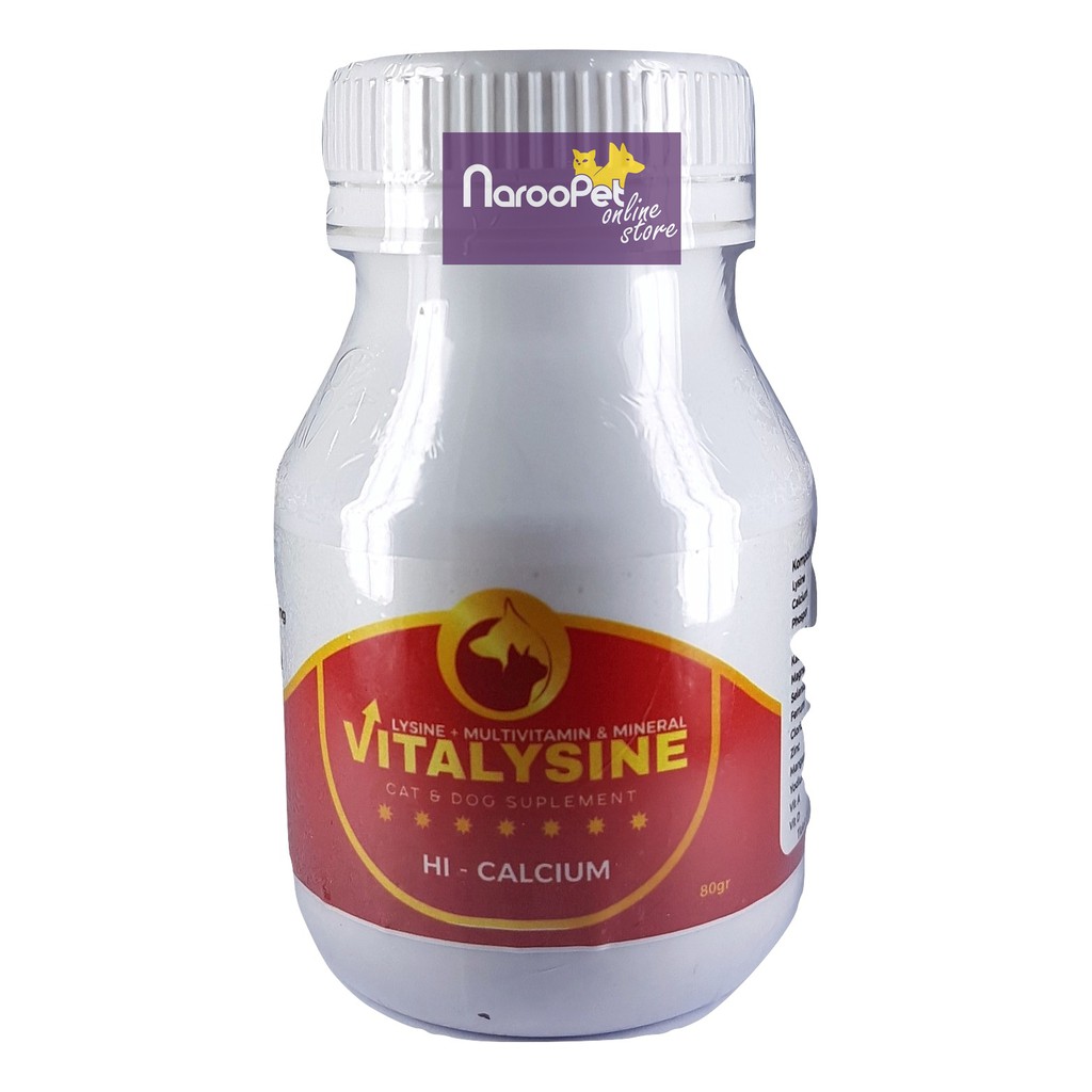 Avc - Vitamin Cat Vitamins Dog Vitalysine Cat & Dog Hi Calcium 80g ...