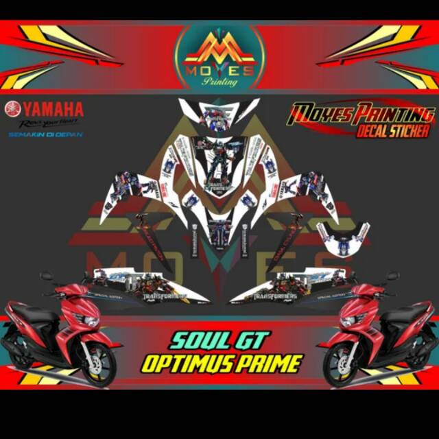 Soul GT OPTIMUS PRIME Motorcycle Decal | Shopee Philippines