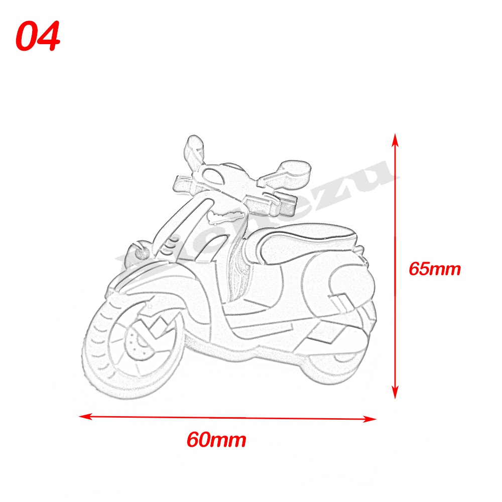 Motorcycle Decorative Start Buckle Rubber Model Key Chain Key Chain Key ...