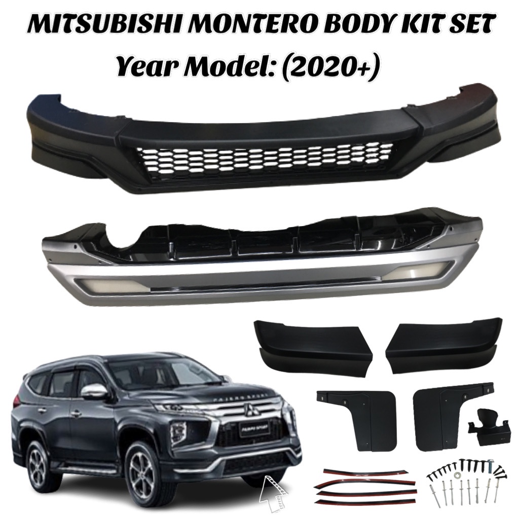 CPAO MITSUBISHI MONTERO 2020 2021 2022 2023+ FRONT AND REAR BUMPER ...