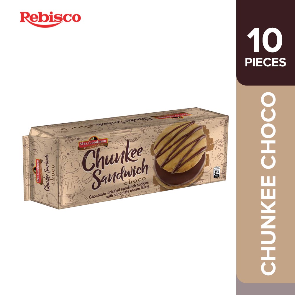 Mrs. Goodman Chunkee Sandwich Chocolate 40g x 10 pcs | Shopee Philippines
