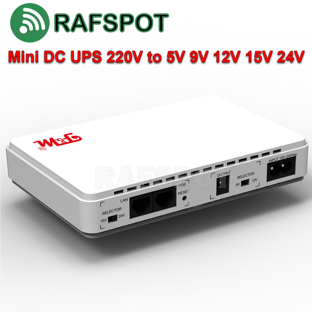 Mini DC UPS 220V to 5V 9V 12V 15V 24V | Shopee Philippines