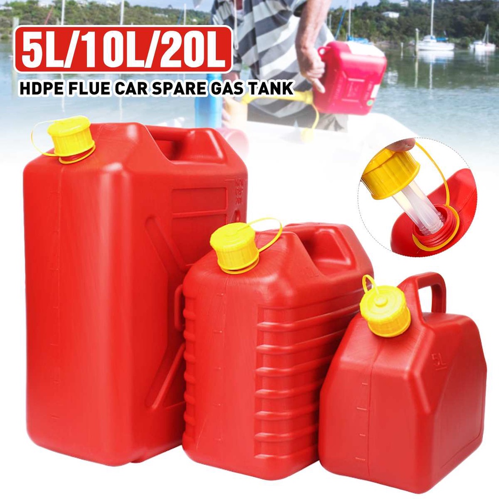 Plastic Fuel Tanks Anti-corrosion Petrol Cans Mount Motorcycle Car ...