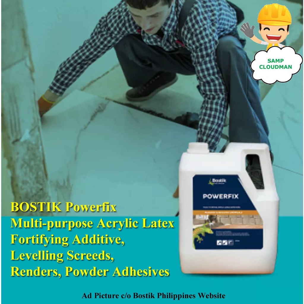 BOSTIK Powerfix Addmix Emulsion Multi-Purpose Acrylic Latex Fortifying ...