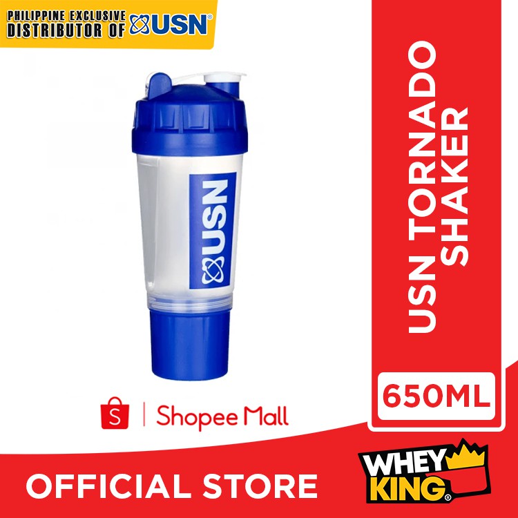 650ml USN Tornado Shaker with strainer inside and compartment | Shopee ...