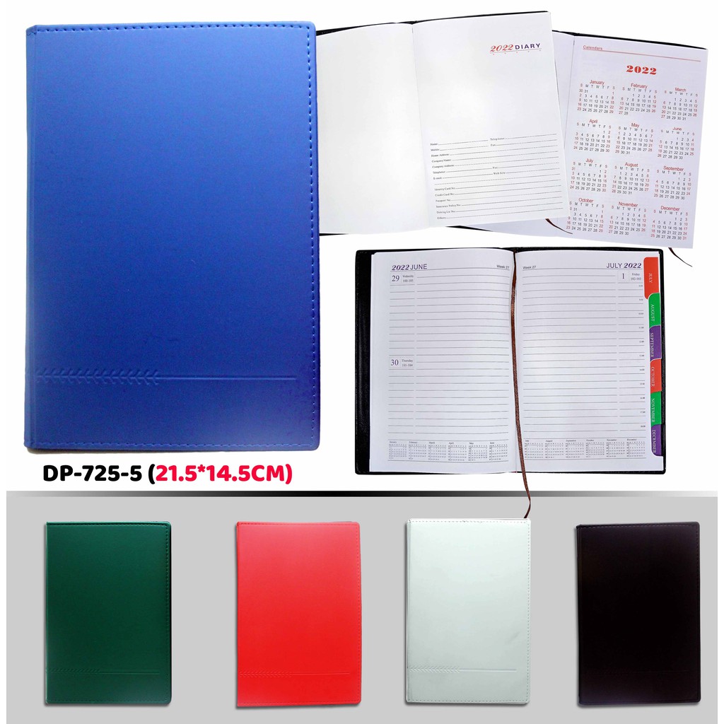 2025 Classic Diary Planner with Monthly Side Die Cut Tab A5 DP-725-5 ...