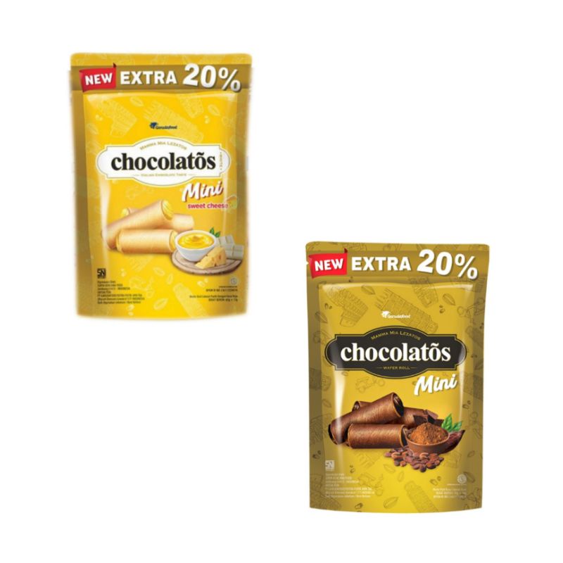 Chocolatos Mini Wafer Roll Chocolate 70 + 14 g | Shopee Philippines