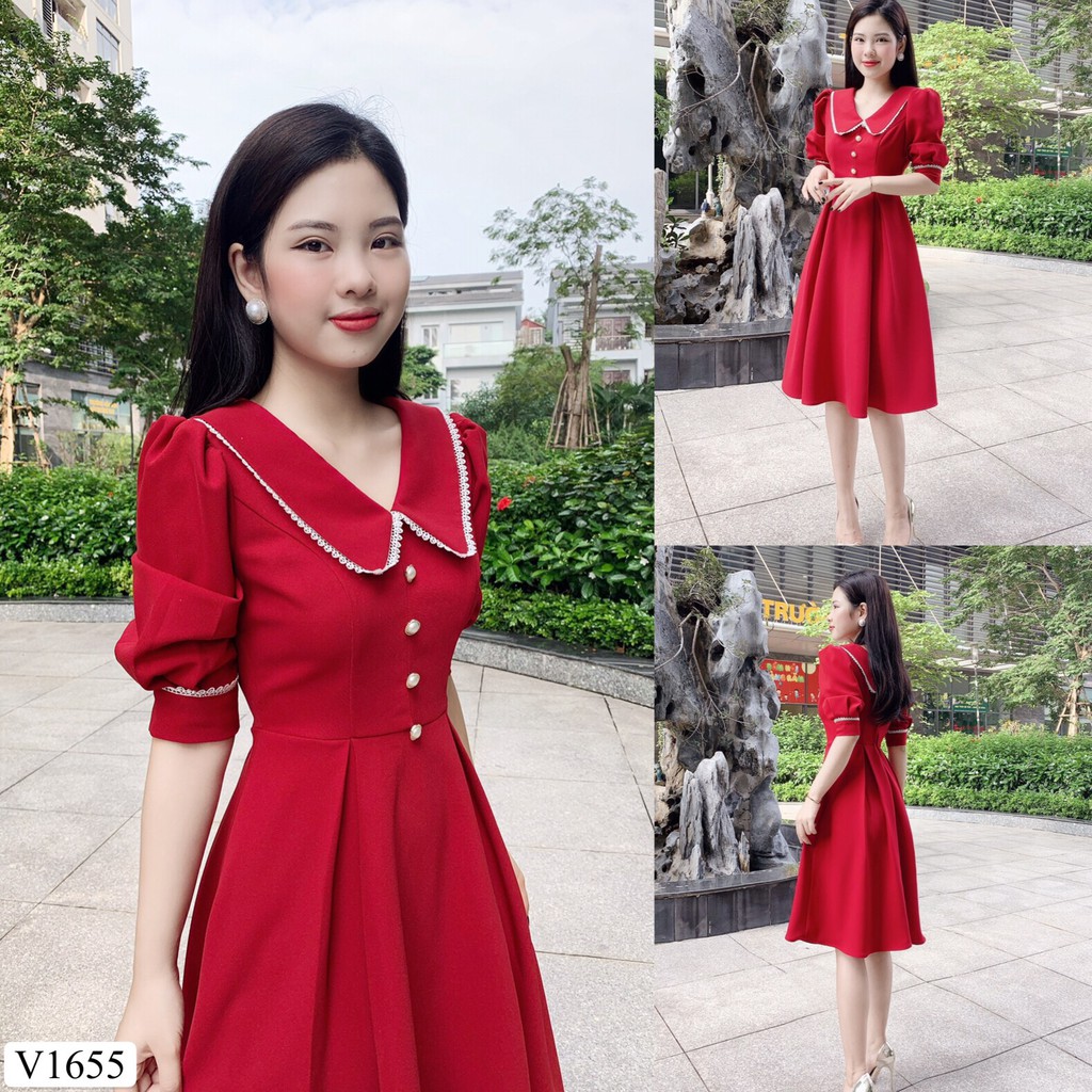 Beautiful HP DVC V1655 red down dress (Sample photo and floor covering ...