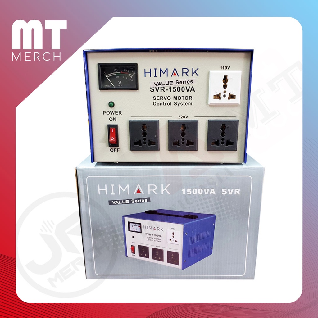 Himark (SVC-1500HC) Automatic Voltage Regulator 1500 watts AVR with Time Delay | Shopee Philippines