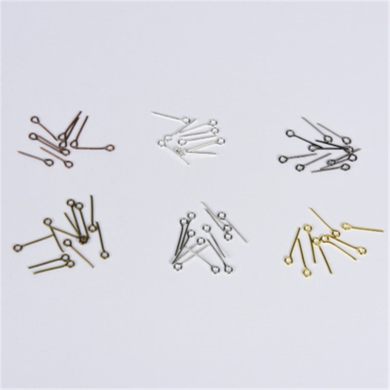 045【200pcs】Eye Head Pins 20-50 mm Eye Pins Findings for Diy Jewelry ...