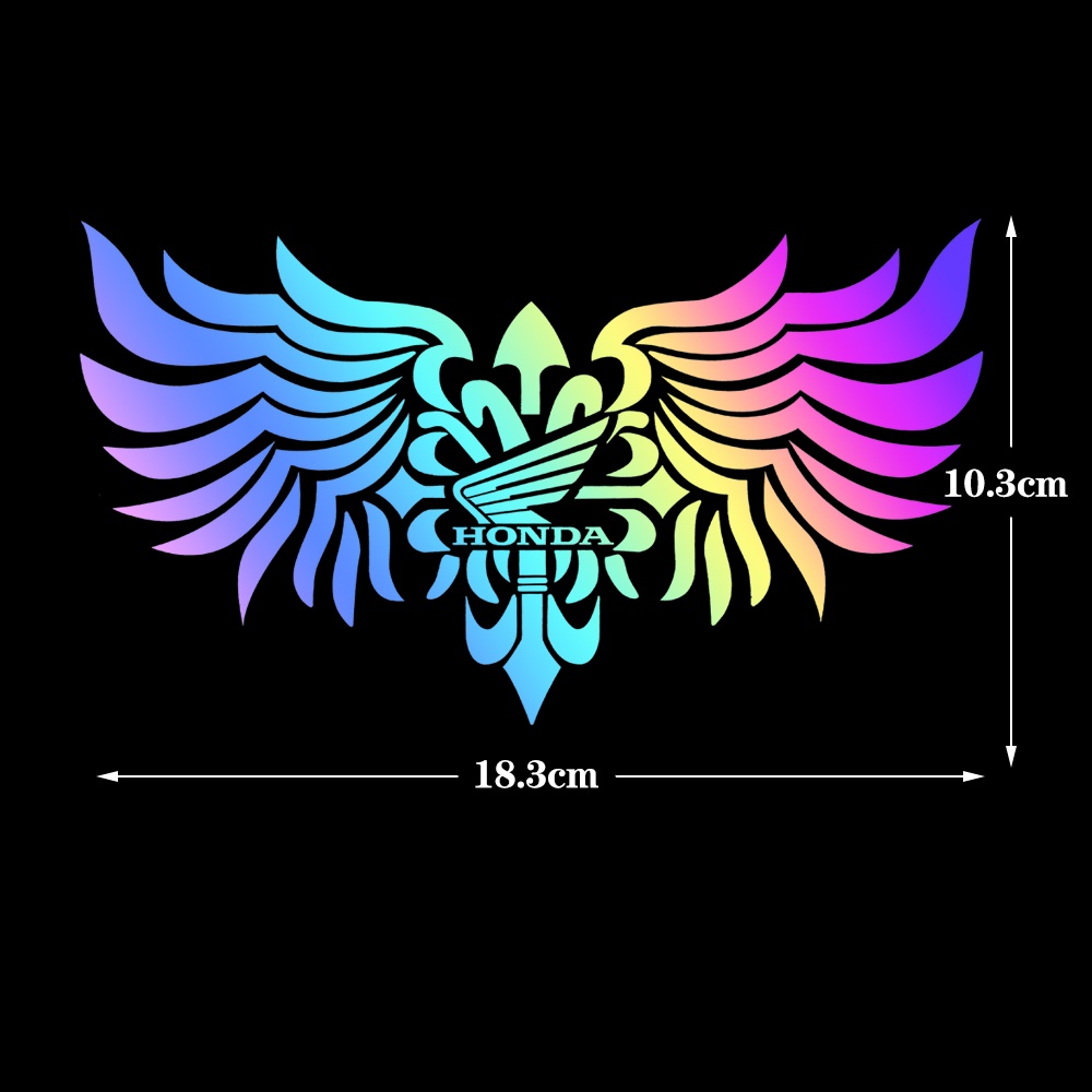 Honda Logo Laser Wings Motorcycle Body Modification Stickers Car Cover ...