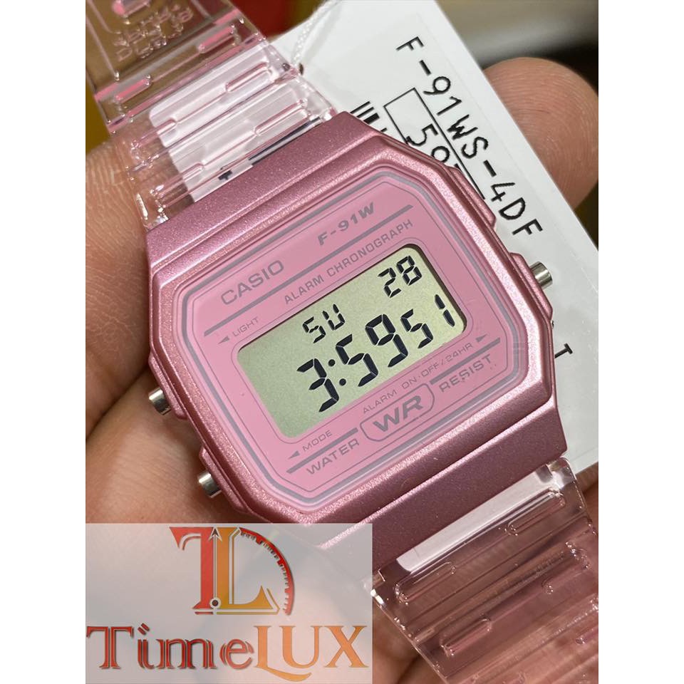 CASIO RUBBER F 91WS4D / F91 PINK | Shopee Philippines