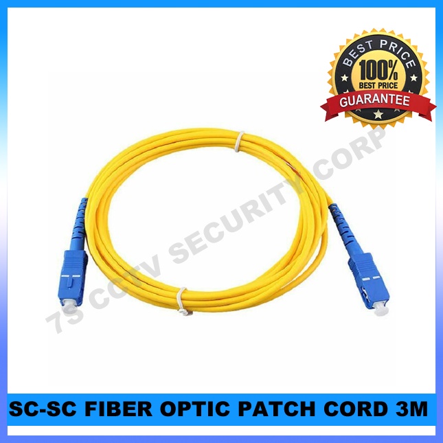 SC-SC FIBER OPTIC PATCH CORD Single-Mode 3M | Shopee Philippines