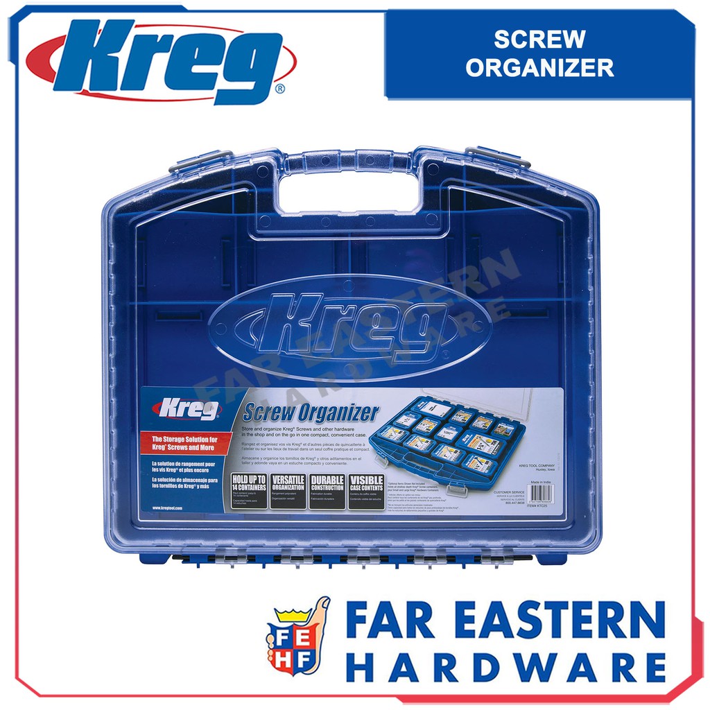 KREG Screw Toolbox Organizer Storage Tool Box KTC25 | Shopee Philippines