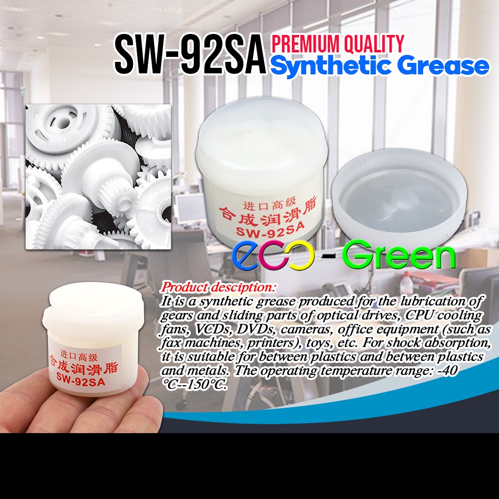 grasa synthetic lubricants grease sw-92sa for plastic gear | Shopee ...