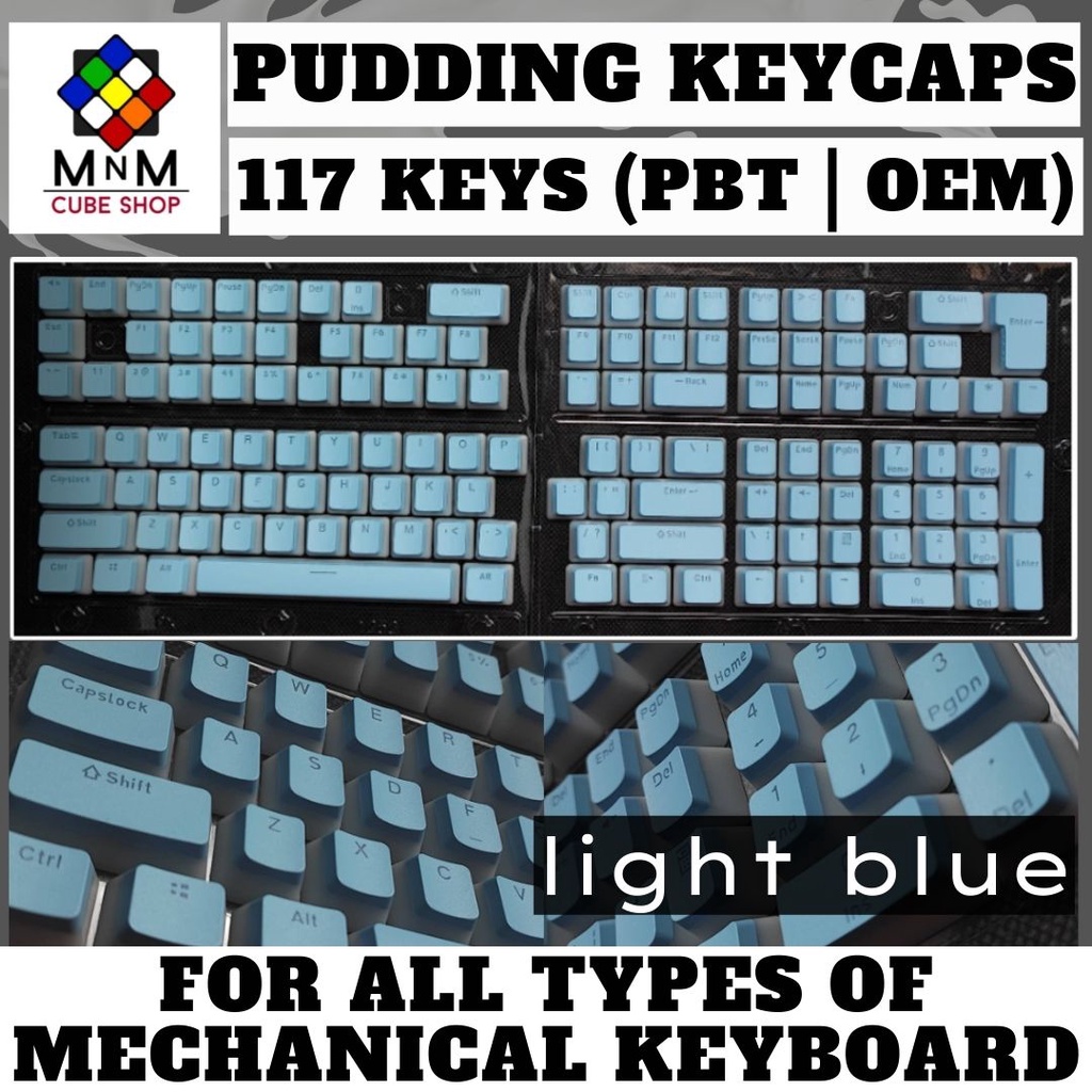 [ Original ] PBT keycaps Pudding Full 108 / 117 keys Profile for ...