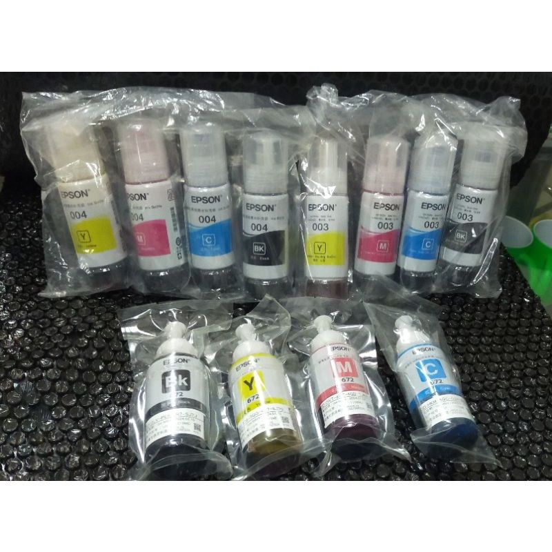 EPSON ORIGINAL INK 70ML 1SET B.C.M.Y 672/003/004 | Shopee Philippines