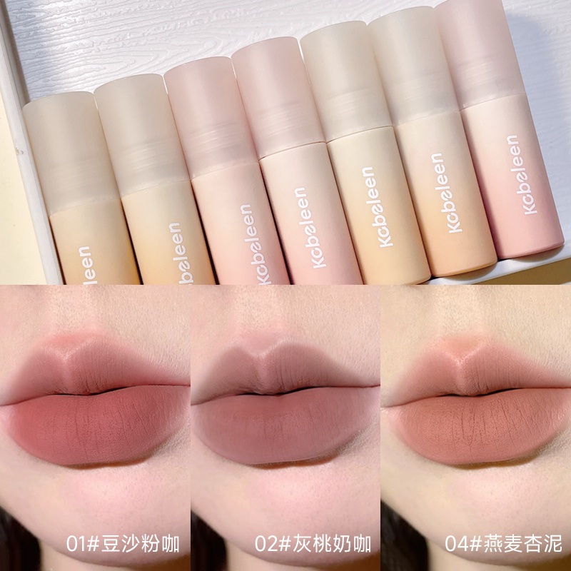 KOBELEEN Sweet Kiss Lip Glaze Velvet Texture Matte Lip Tint waterproof ...