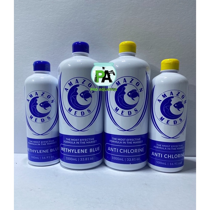 Amazon water conditioner 500ml & 1liter Anti chlorine & Methylene blue the most effective ...