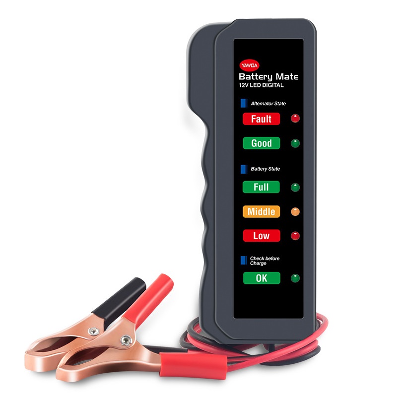 12V Battery Testers Car Motorcycle Battery Load Tester Analyzer ...