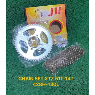 JH CHAIN AND SPROCKET SET FOR XTZ(428H/130) | Shopee Philippines