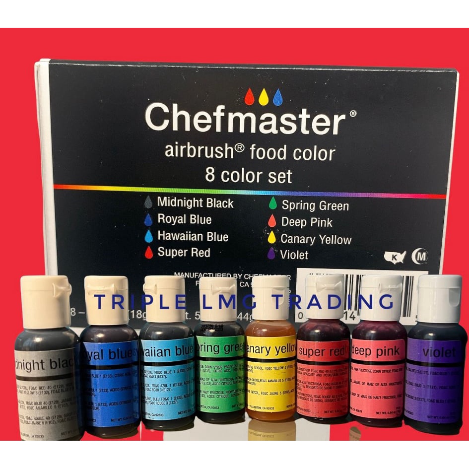 Chefmaster Airbrush Food Color Kit | Shopee Philippines