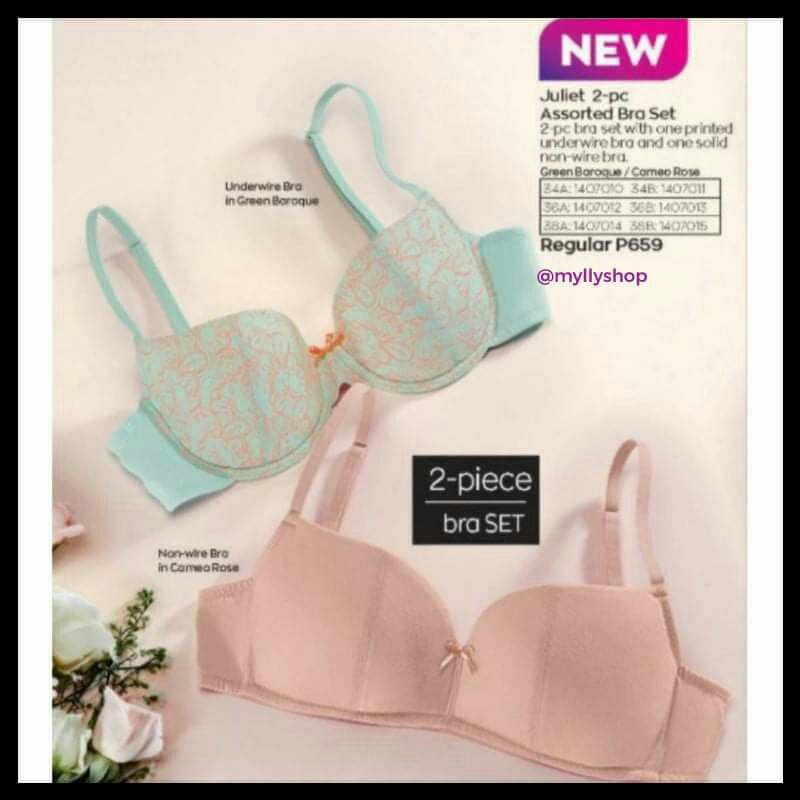 AVON JULIET 2-PC ASSORTED BRA SET | Shopee Philippines