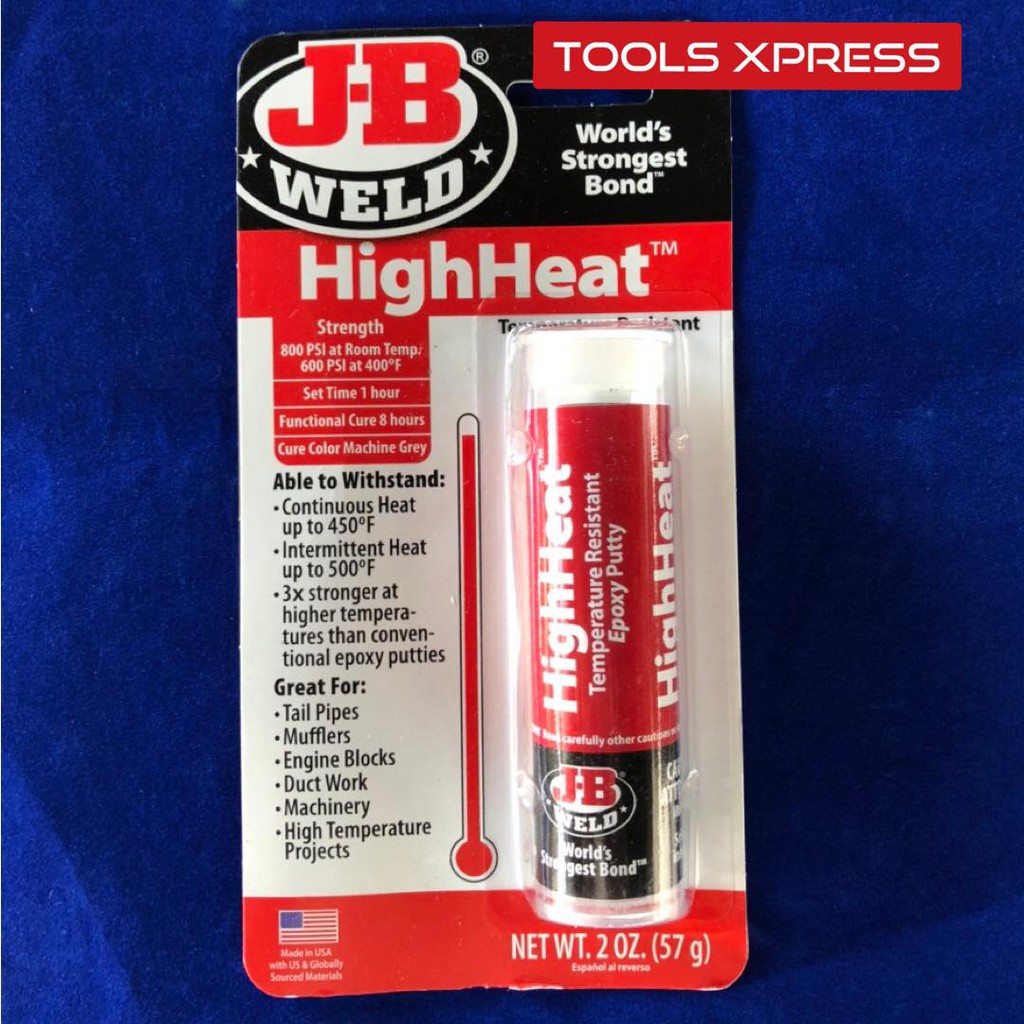 JB Weld (OLD STOCK) High Heat Temperature Resistant Epoxy Putty ...