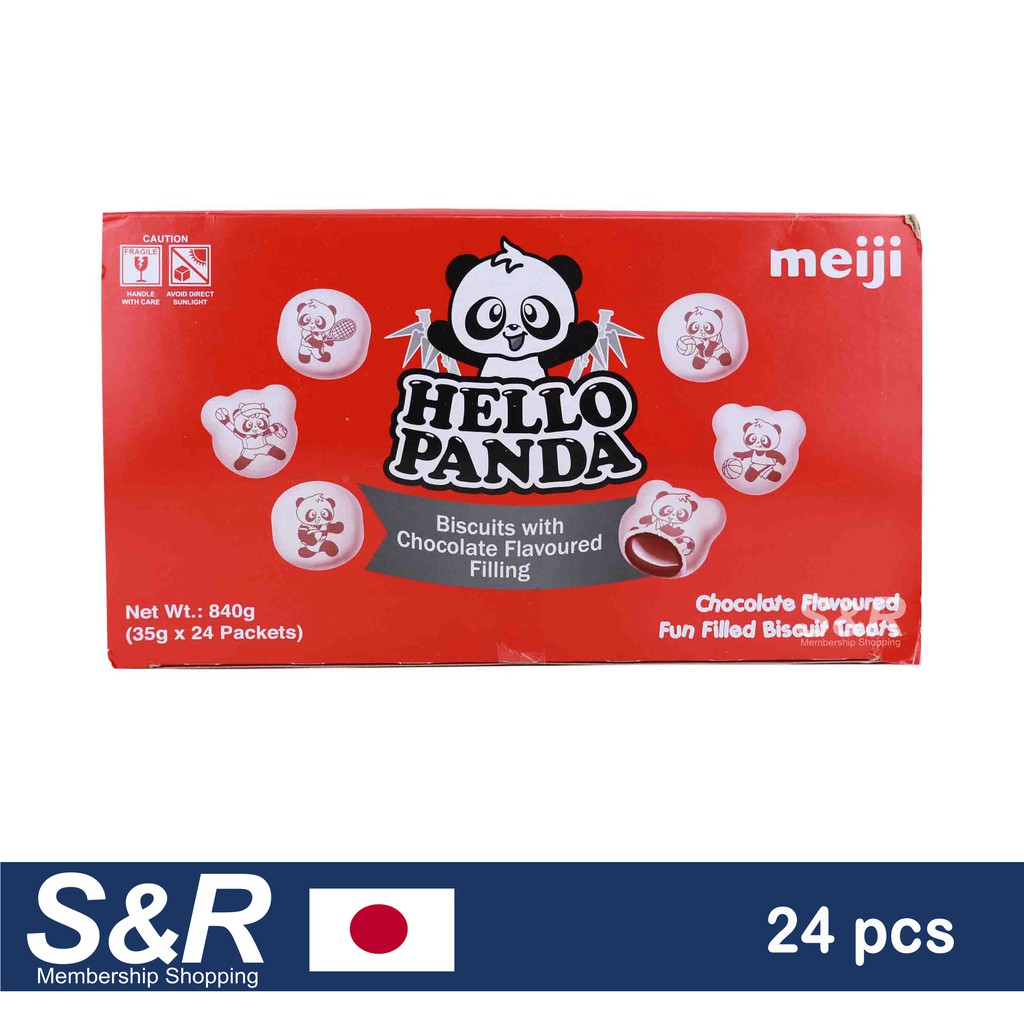 Meiji Hello Panda Biscuits with Chocolate Flavored Filling 840g ...
