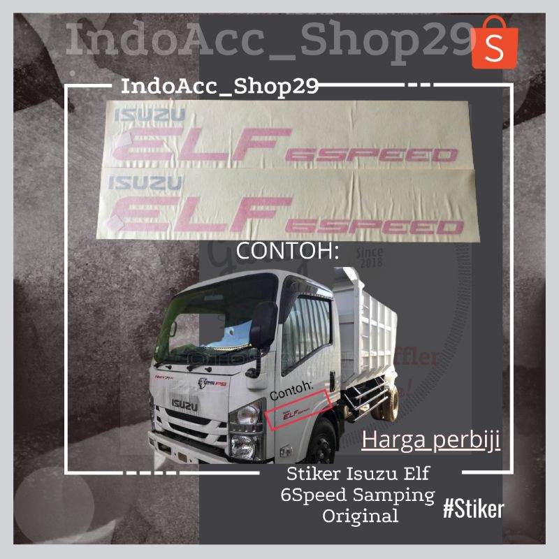 Isuzu Elf 6 Speed Original Sticker | Shopee Philippines