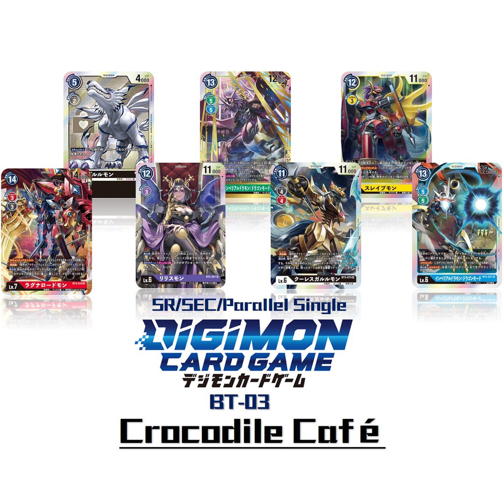 Digimon Card Game BT03/BT3 SR/SEC/PARALLEL Cards Single A | Shopee Philippines