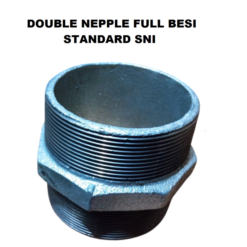 Double Nepple Full Iron 3inch Pipe Connection Outer Thread Male Double ...