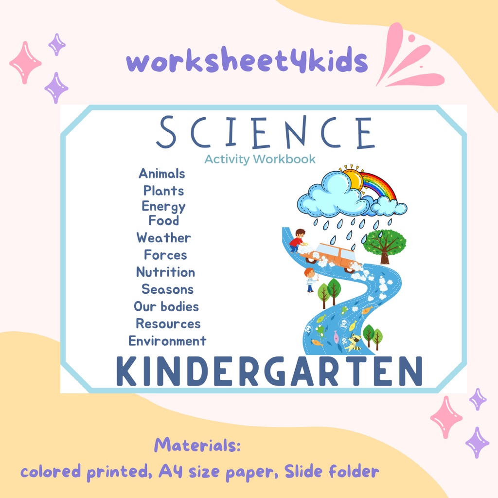 46, Pages Science Workbook Kindergarten (2 Pages per sheet) | Shopee ...