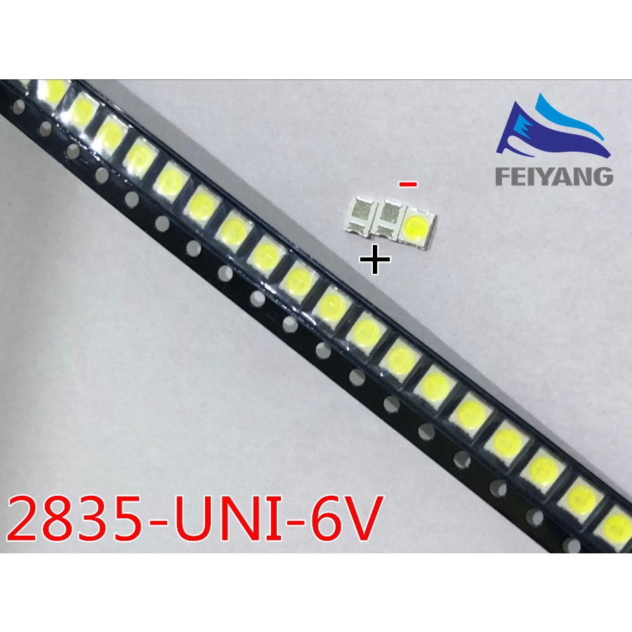 50pcs Original UNI LED 3528 2835 1210 Light Beads High Power 1W 6V Cool ...