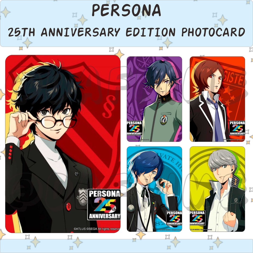 PERSONA 25TH ANNIVERSARY EDITION PHOTOCARD ANIME | Shopee Philippines