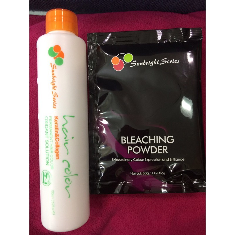 SUNBRIGHT Bleach and Oxidizer Set | Shopee Philippines
