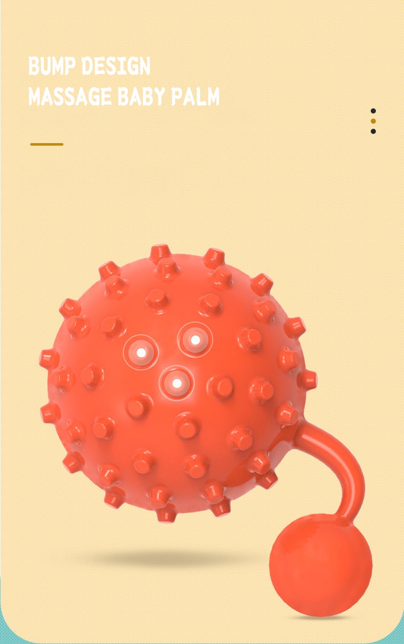 Baby Sensory Touch Hand Ball Toys Rubber Textured For Children Soft ...