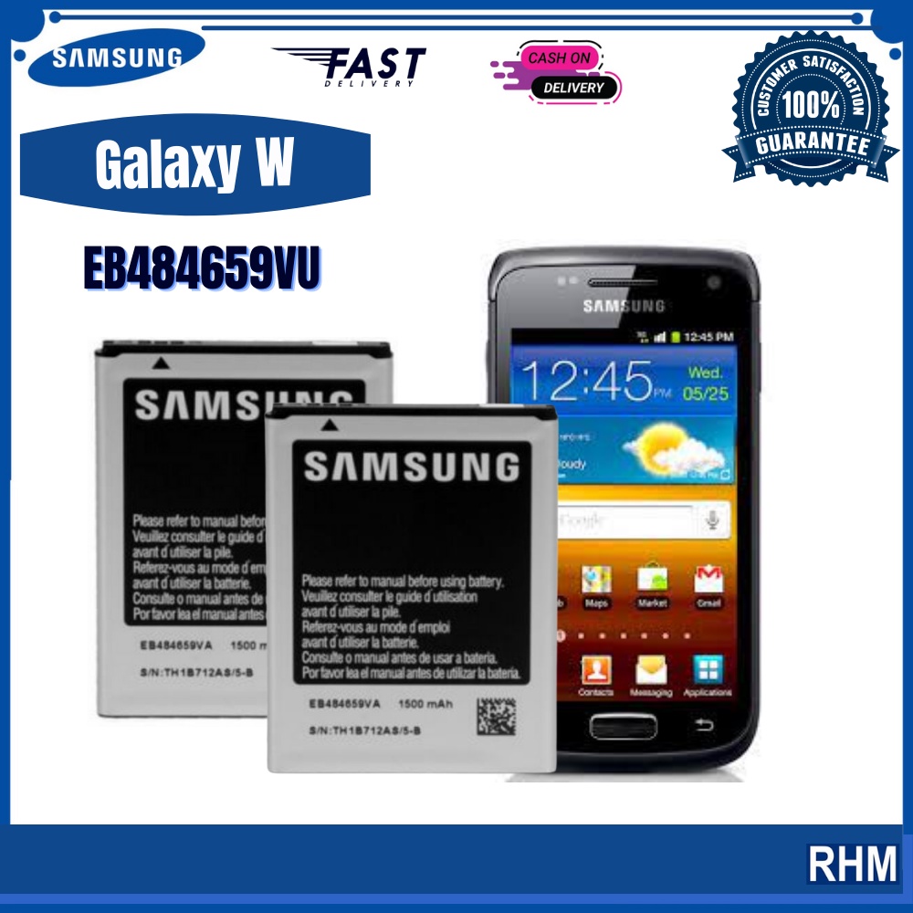 SAM SUNG W, I8150，S5690，S5820，S8600 Battery, Model EB484659VU Original ...