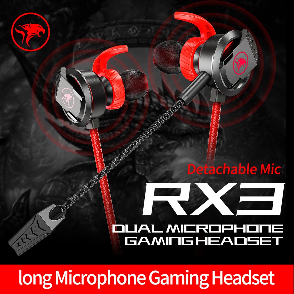 Plextone xMOWI RX3 Pro Gaming Bass Earphones with Dual Mic | Shopee ...