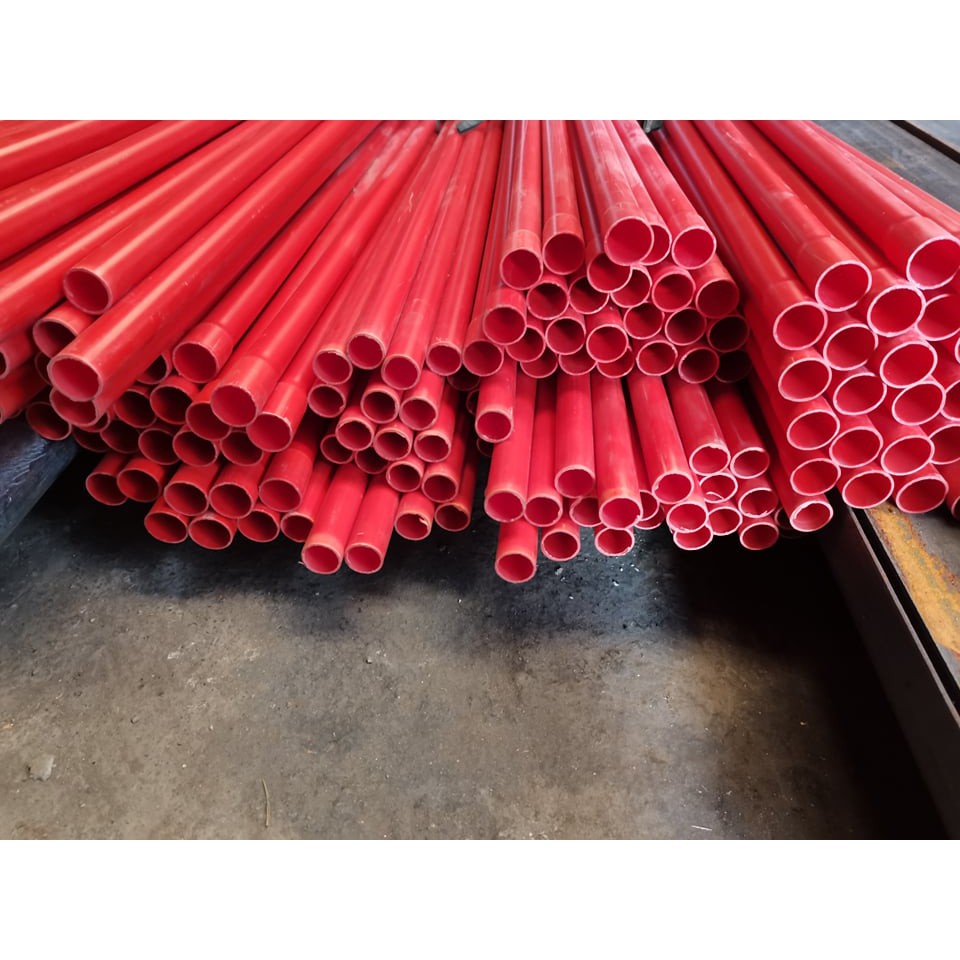 PVC Orange Pipe 2” 3" 4" 6" Sold per 50cm & 100cm & 150cm | Shopee ...