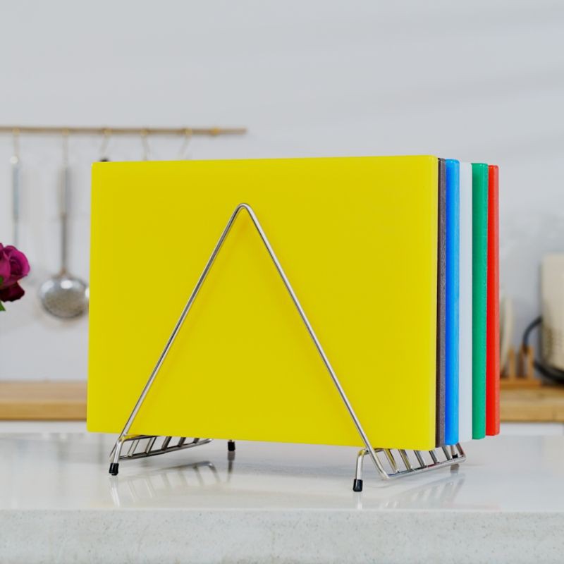 Cutting Chopping Board Rack Stand Catering 6 Slot Stainless Steel Heavy ...