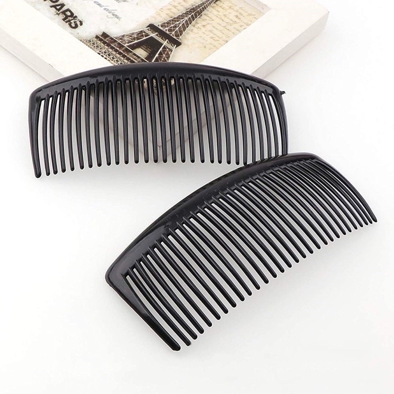 Payneta 1pcs Plain Black Side Comb29 teeth Plastic Hair Side Comb 56003 ...