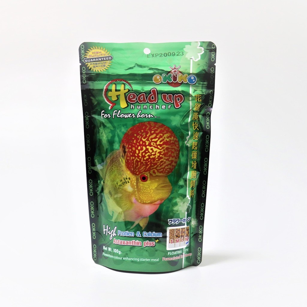 Cichlid Food OKIKO Head up 100 g. (Accelerate The Protruding) | Shopee ...