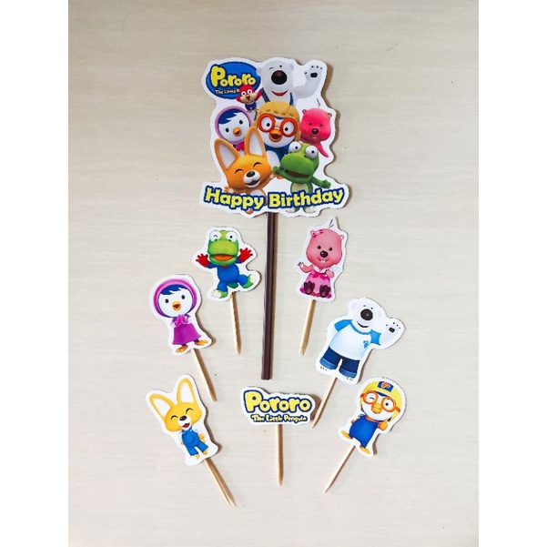 Pororo TOPPER/PORORO CAKE TOPPER/PORORO CAKE TOPPER/PORORO CAKE TOPPER ...