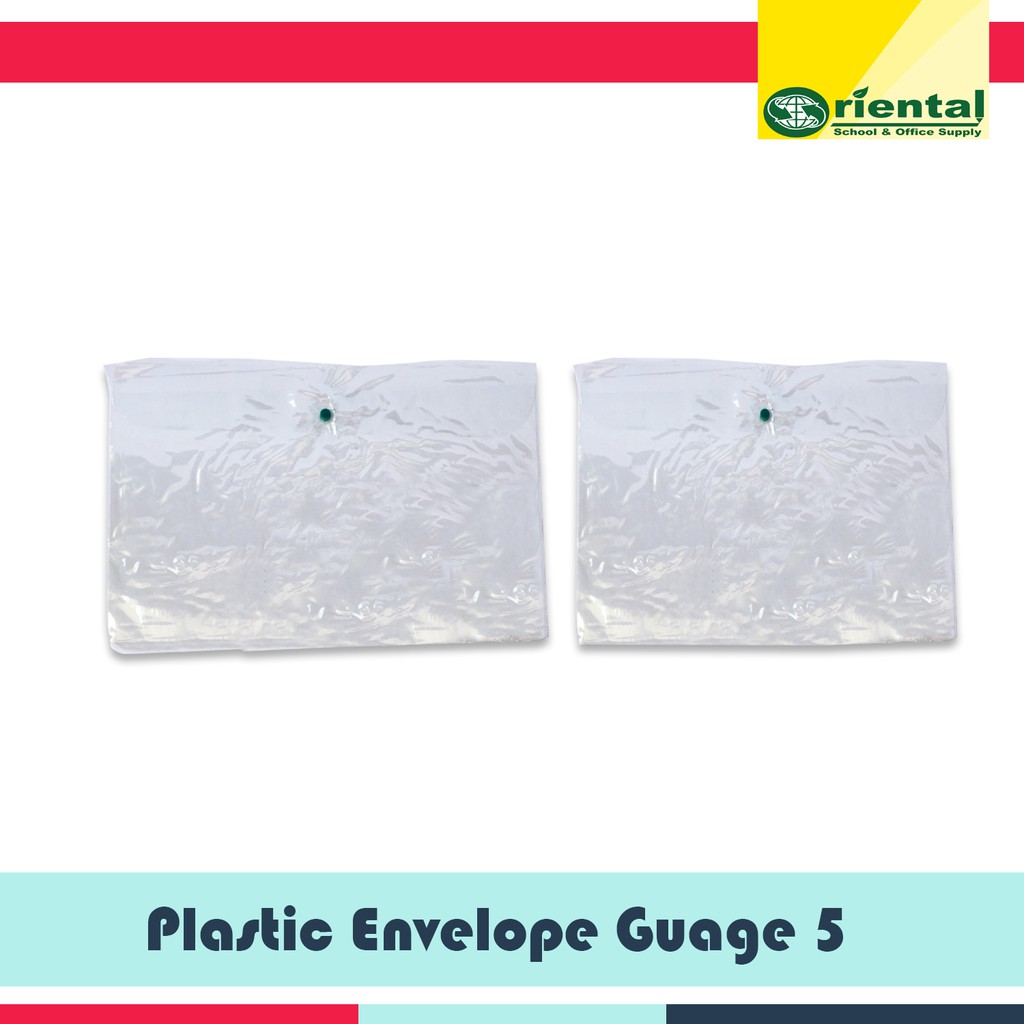 Plastic Envelope w/ Button - Long and Short - Gauge 5 - Sold per piece ...