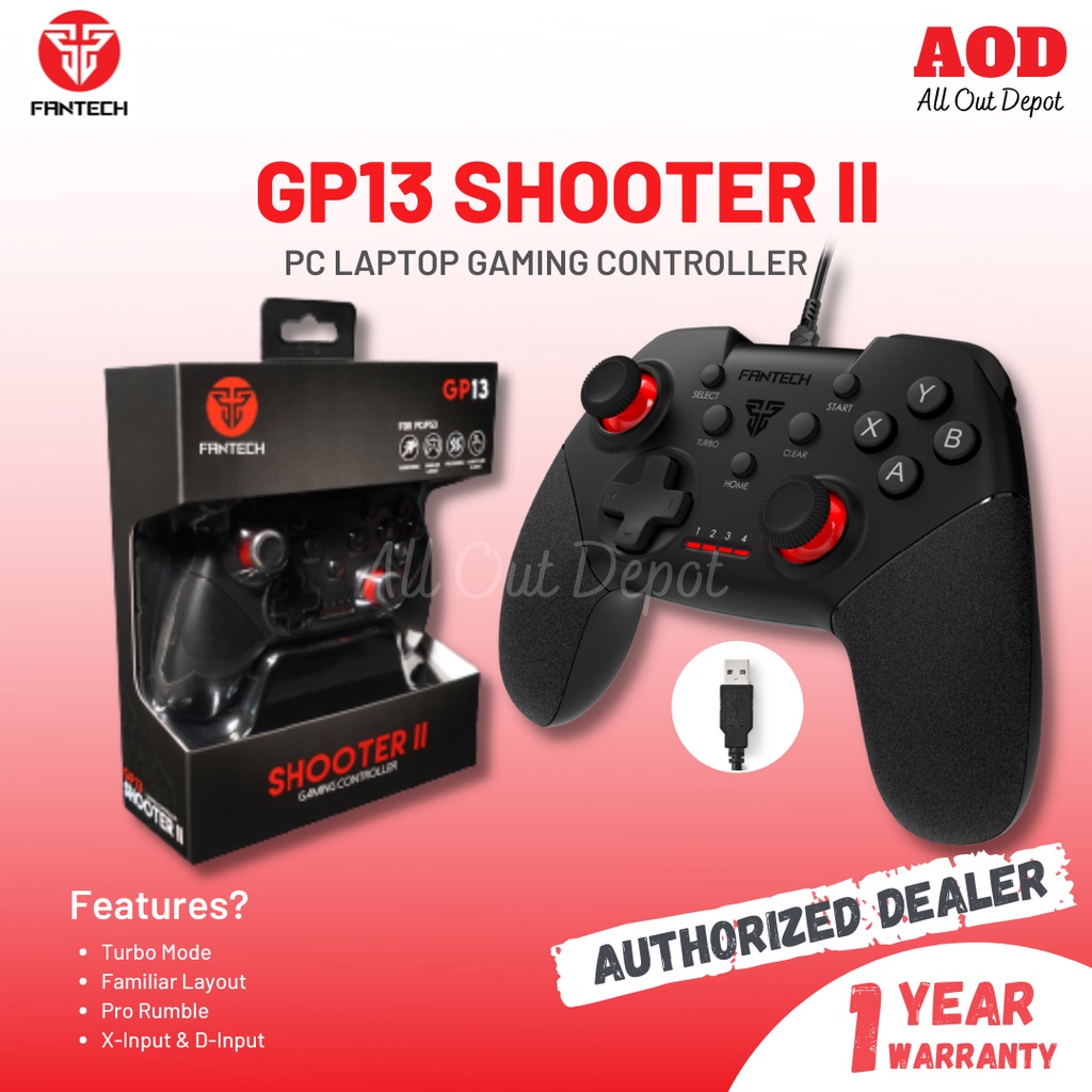 Fantech GP13 Shooter II Gaming Controller for PC and PS3 with Turbo ...